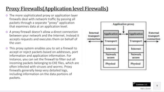 Firewalls And its types in cyber security | PPTX