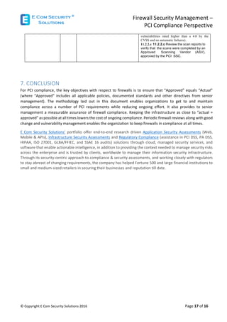 E Com Security solutions hand book on Firewall security management in ...