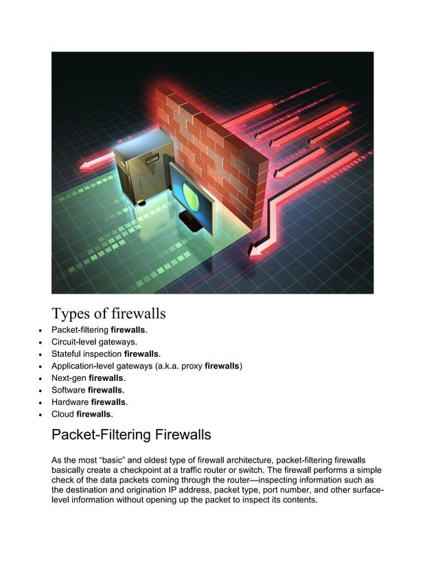 Firewalls in network | PDF