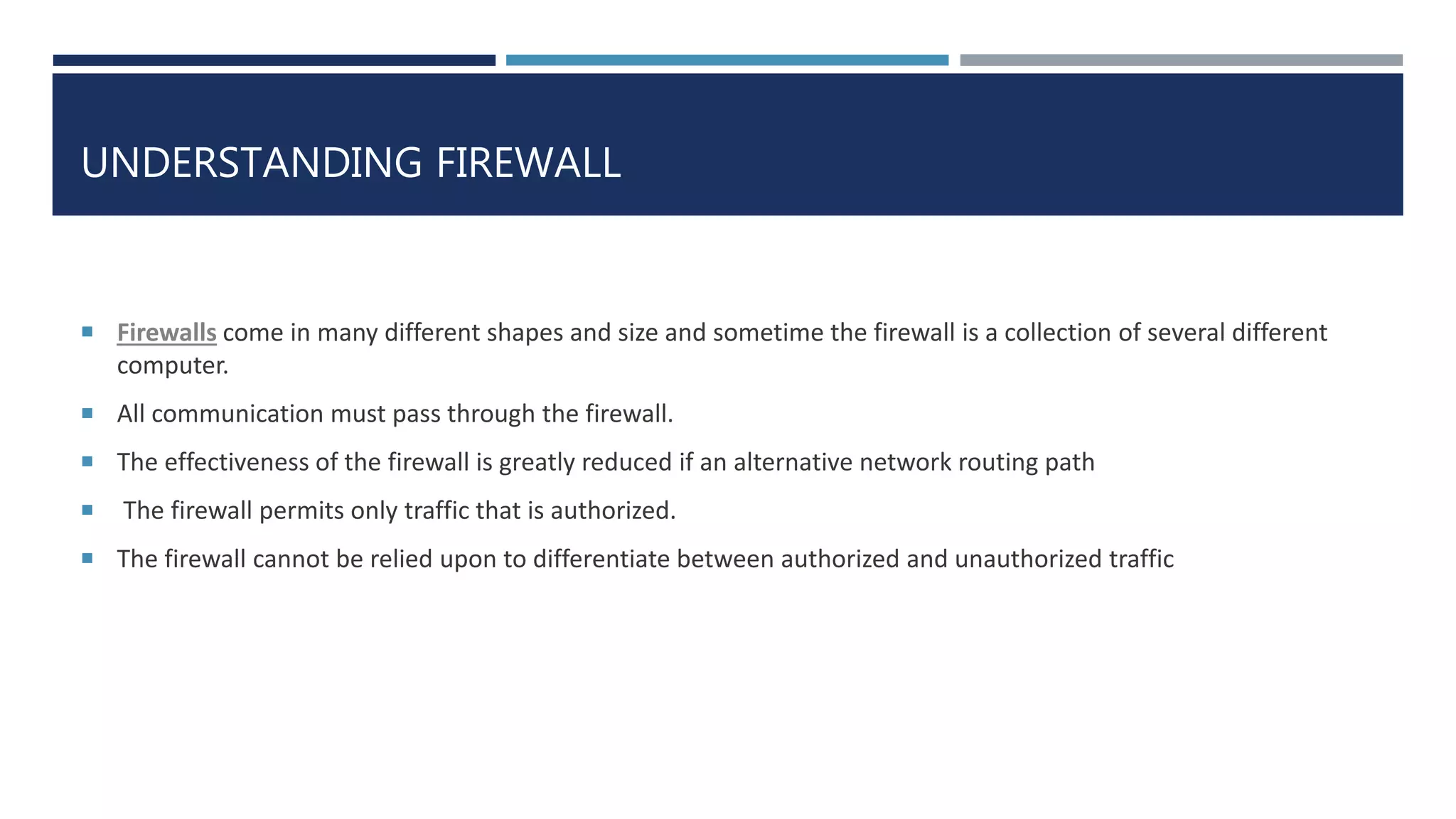 Firewalls in network security | PPTX
