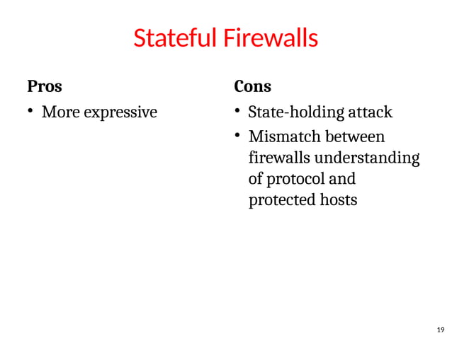 types of firewalls ppt computer networks | PPTX | Internet | Computing