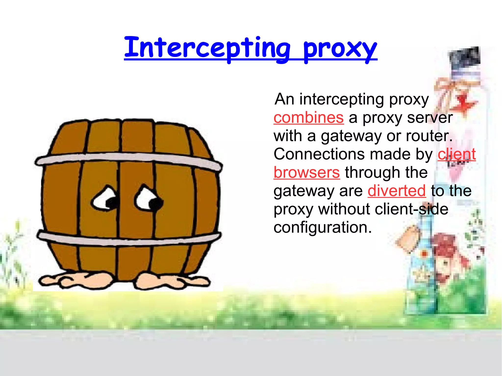 Firewall with proxy server. | PPT