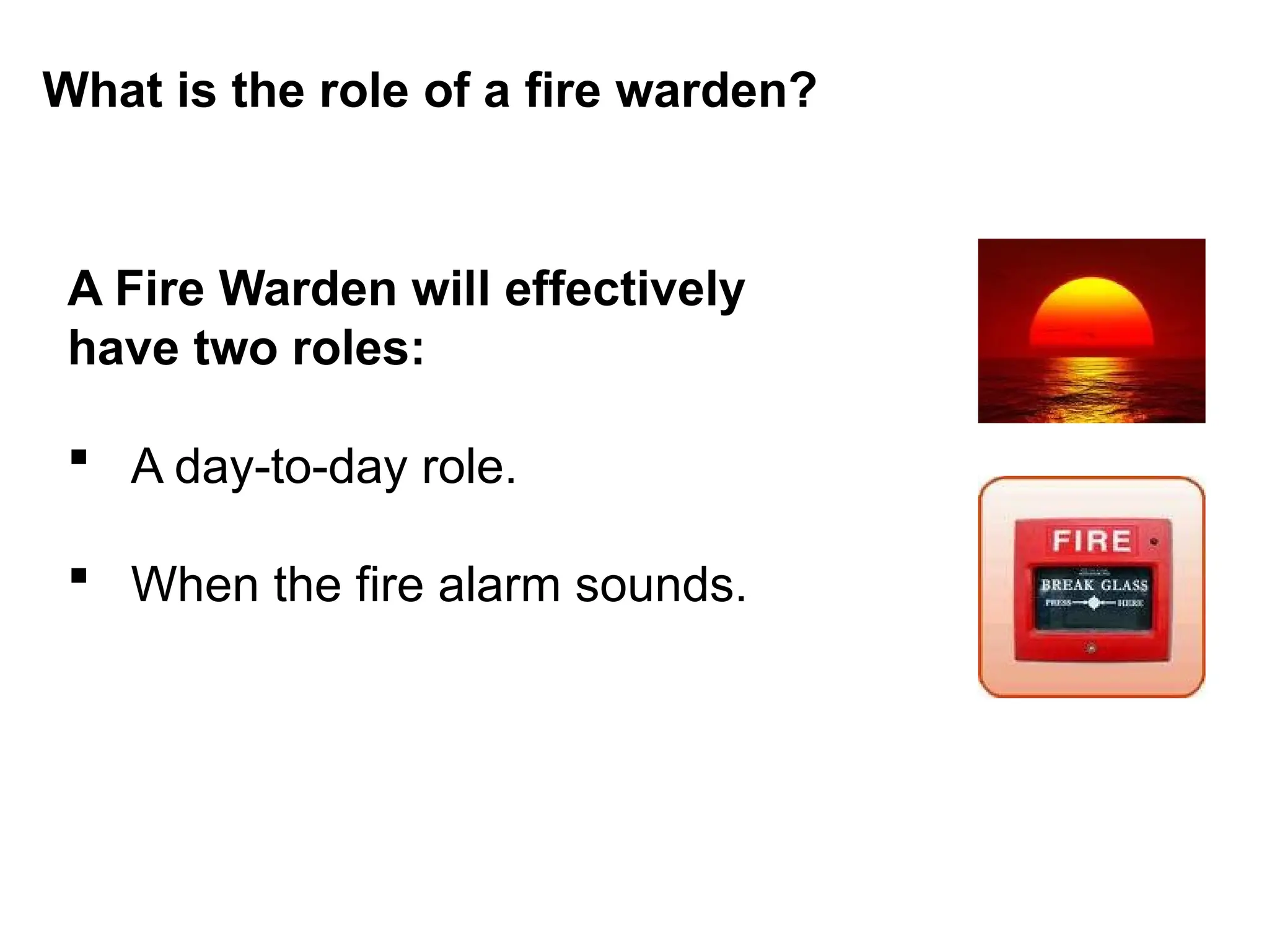 Construction Safety awareness training for Fire Warden | PPTX