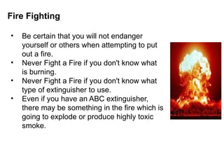 Construction Safety awareness training for Fire Warden | PPT