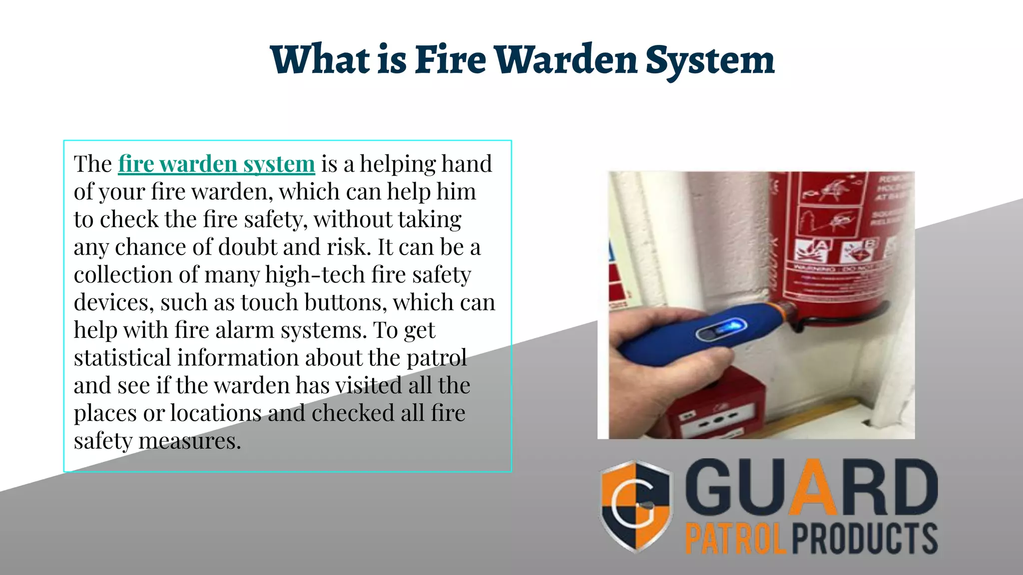 Fire warden system | PDF
