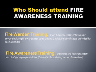 Fire warden training | PPSX