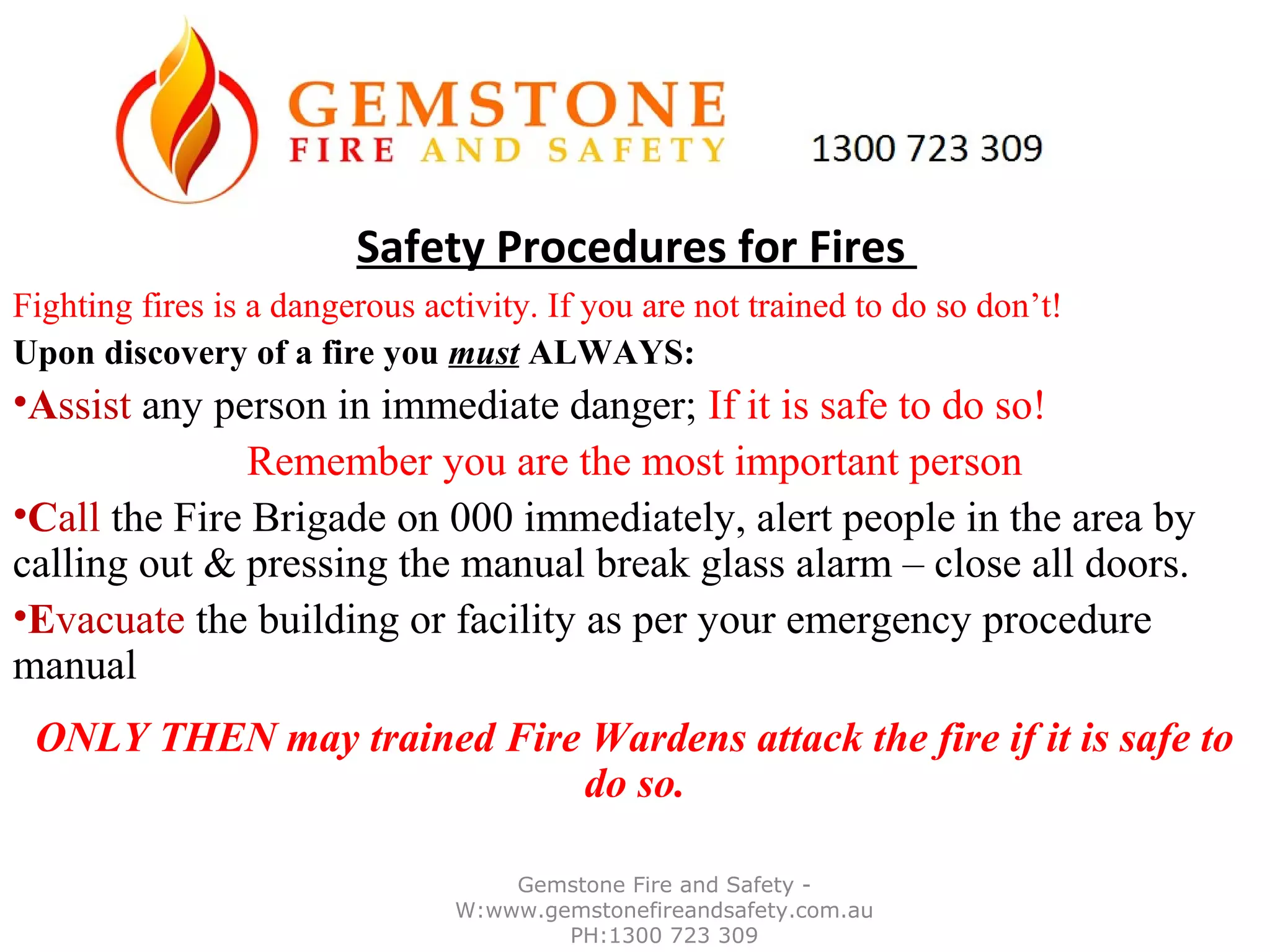 Fire warden training | PPT