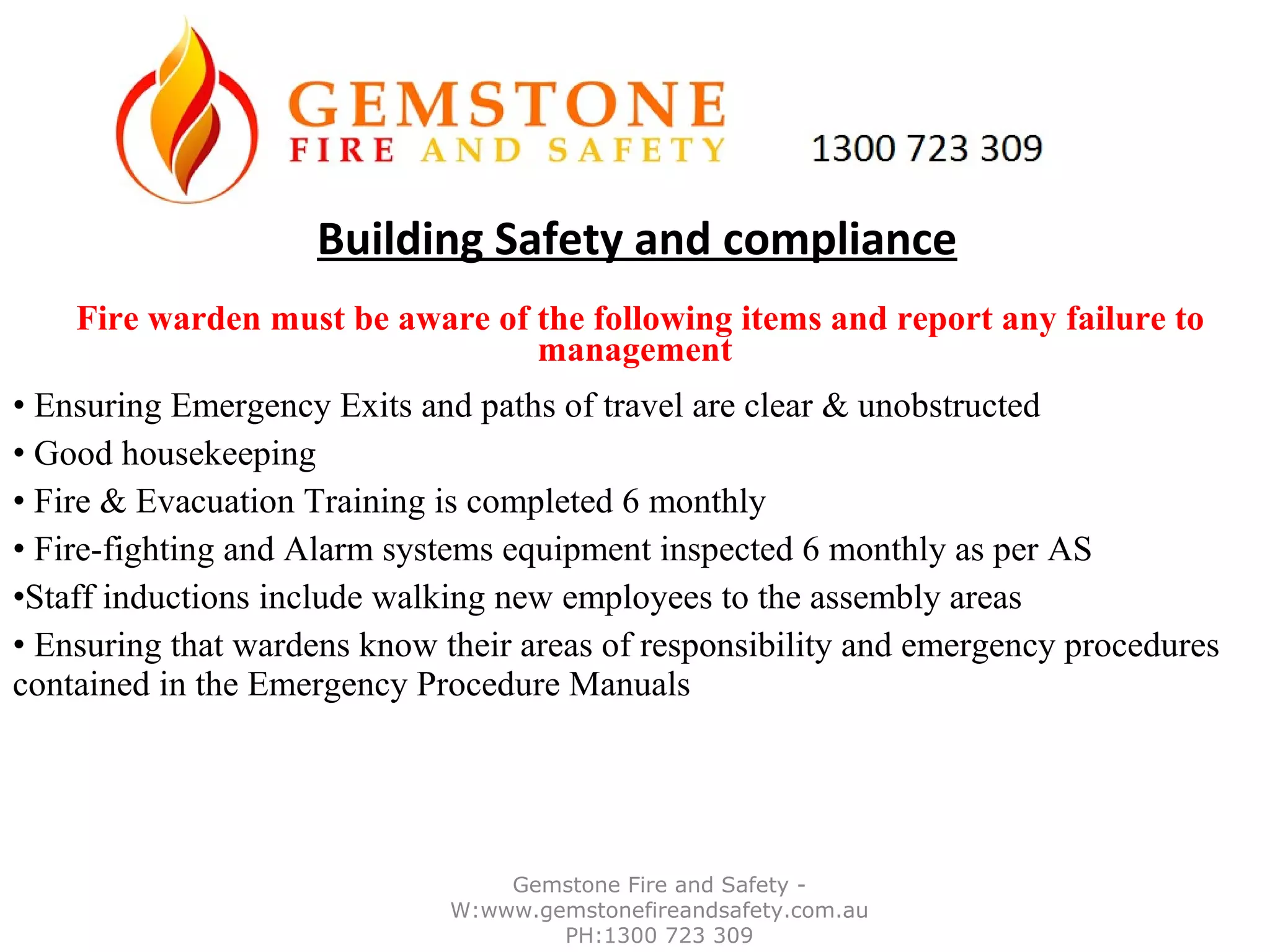 Fire warden training | PPT
