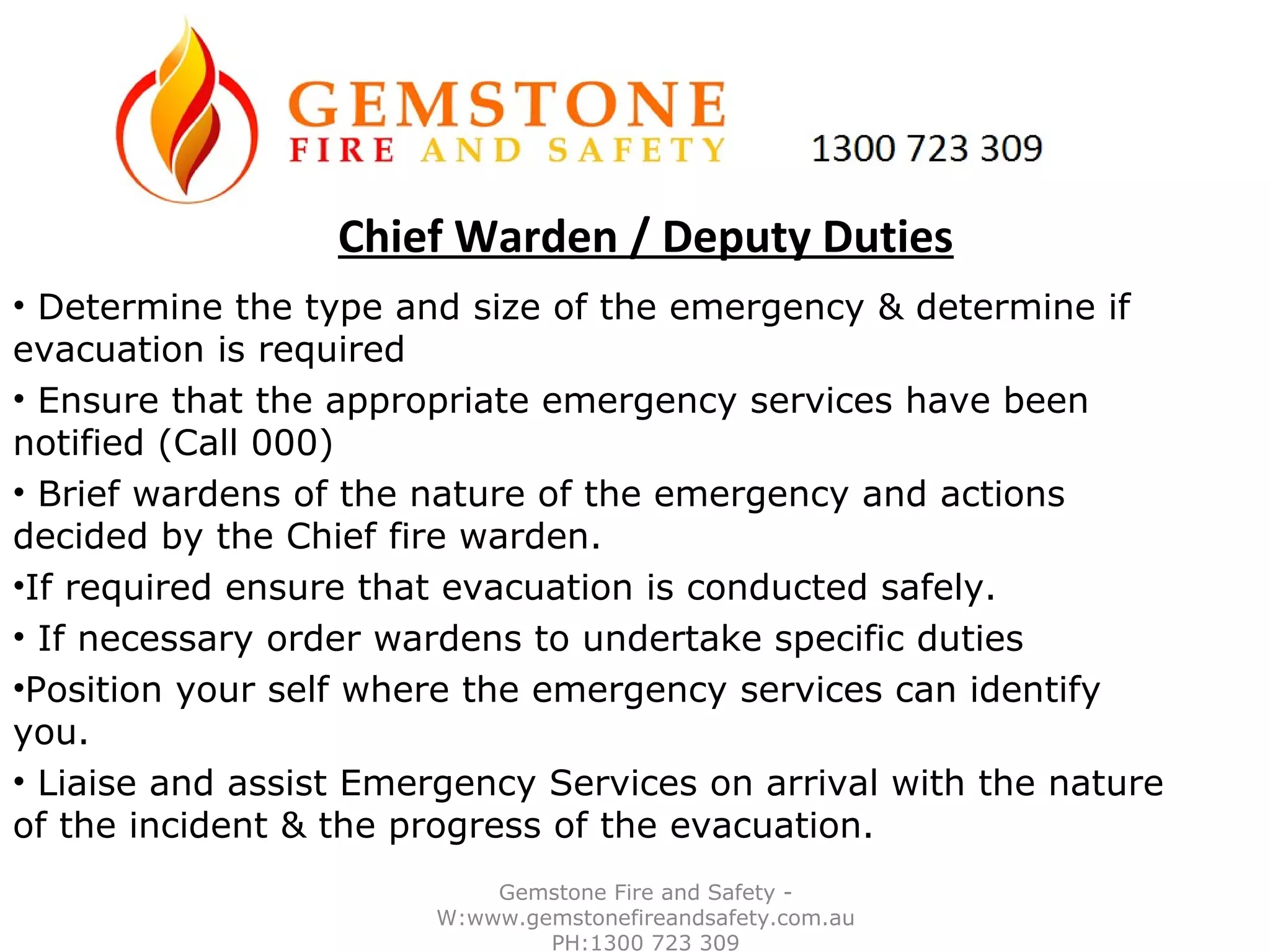 Fire warden training | PPT