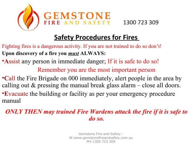 Fire warden training | PPT | First Aid | Injuries