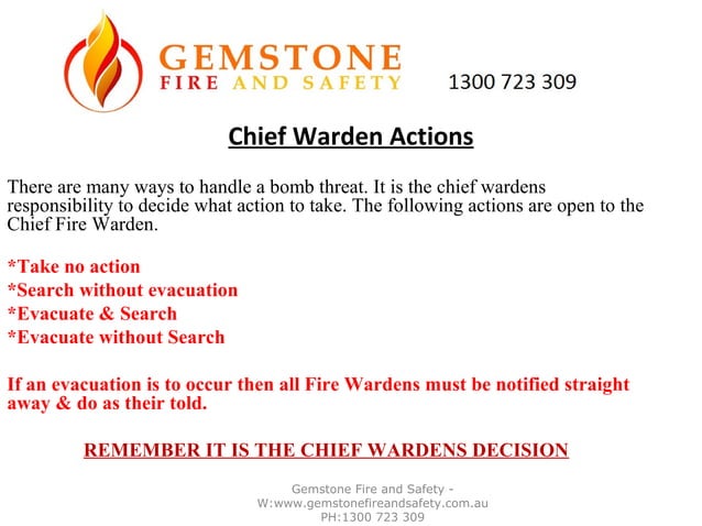 Fire warden training | PPT | First Aid | Injuries