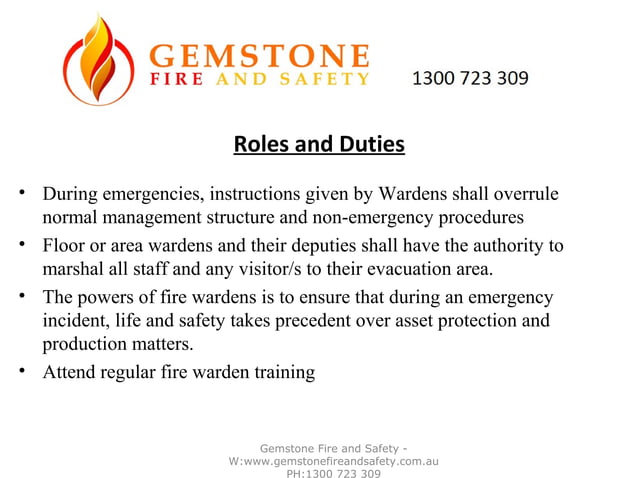 Fire warden training | PPT | First Aid | Injuries