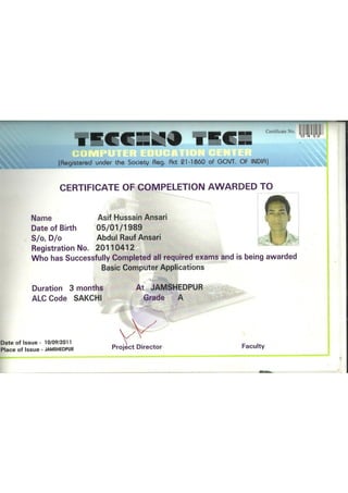 fire watch CV for mechanical construction work | PDF