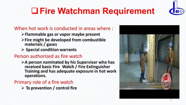 Fire Watcher Training.pptx | Chemistry | Science