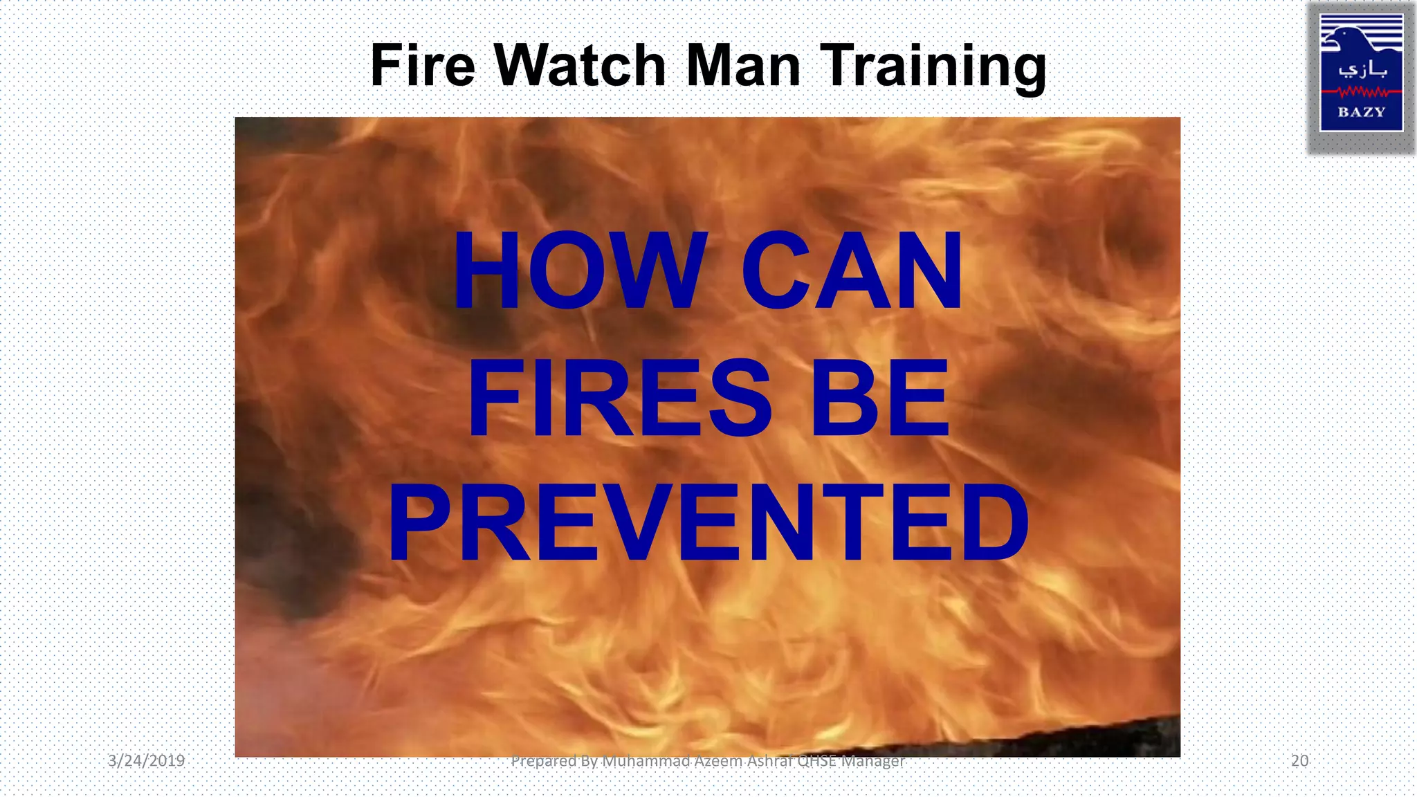 Fire watch man training | PDF