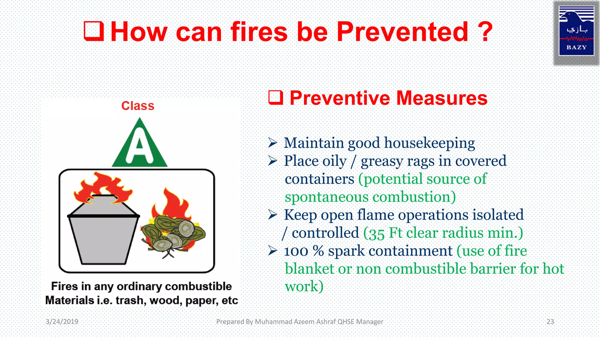 Fire watch man training | PDF