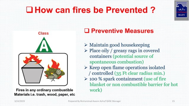 Fire watch man training | PDF