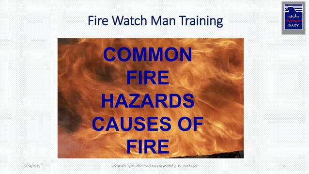 Fire watch man training | PDF