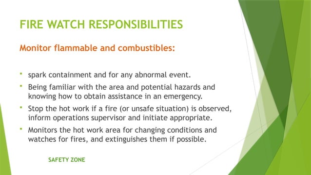 fire watch training Certificate ........ | PPTX
