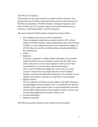 Firewire documentation final | PDF