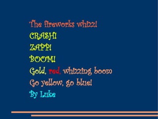Firework Poems | PPT