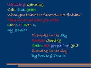 Firework Poems | PPT