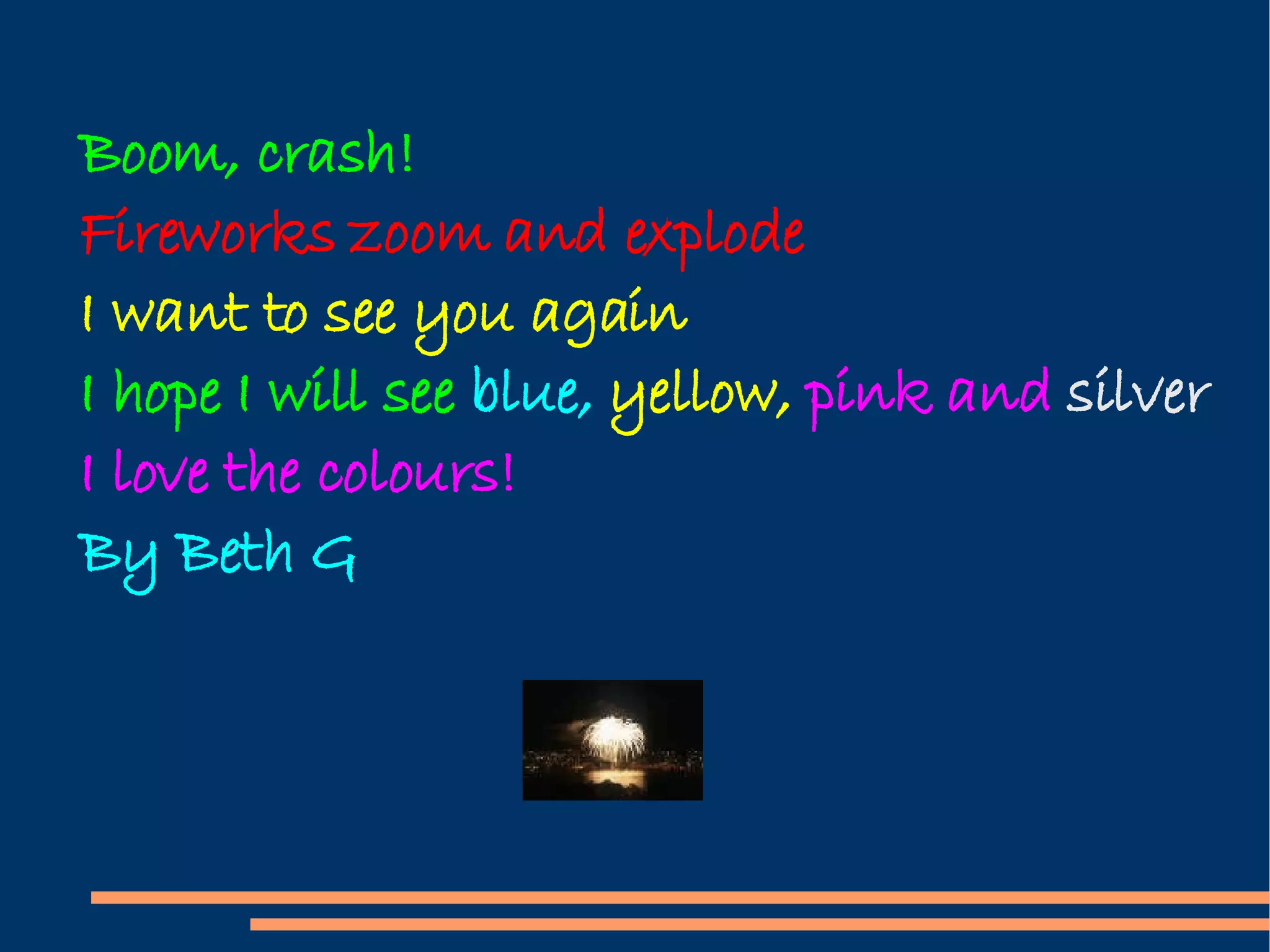 Firework Poems | PPT