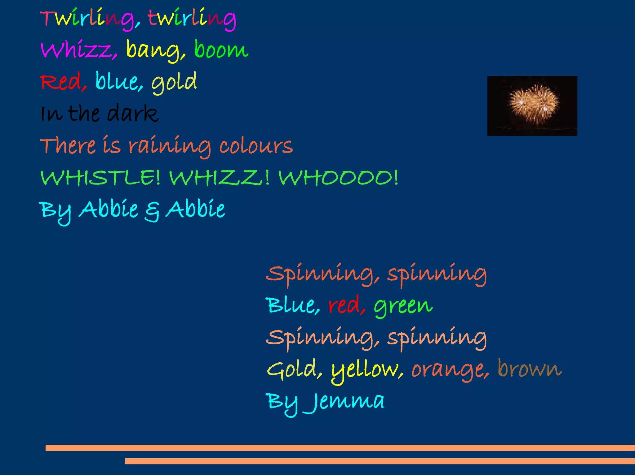 Firework Poems | PPT