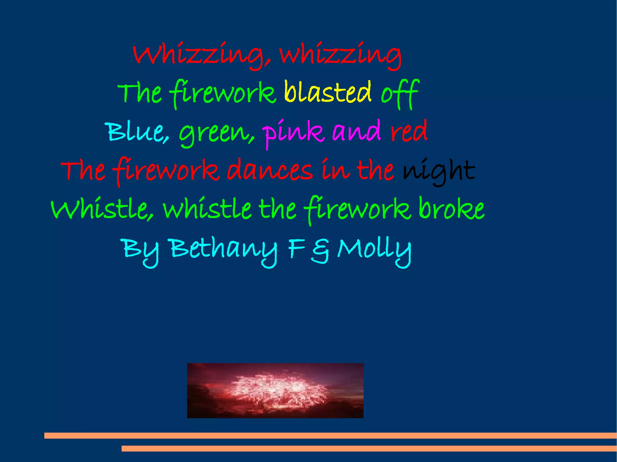 Firework Poems | PPT