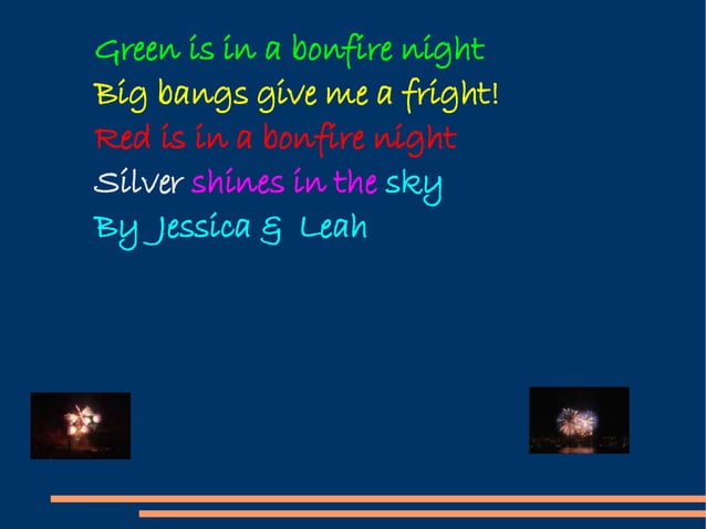 Firework Poems | PPT