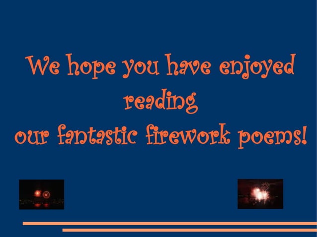 Firework Poems | PPT