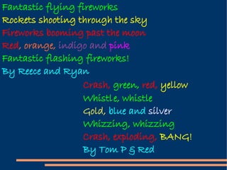 Firework Poems | PPT