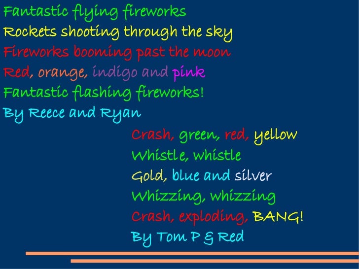 Firework Words at Henry Storms blog