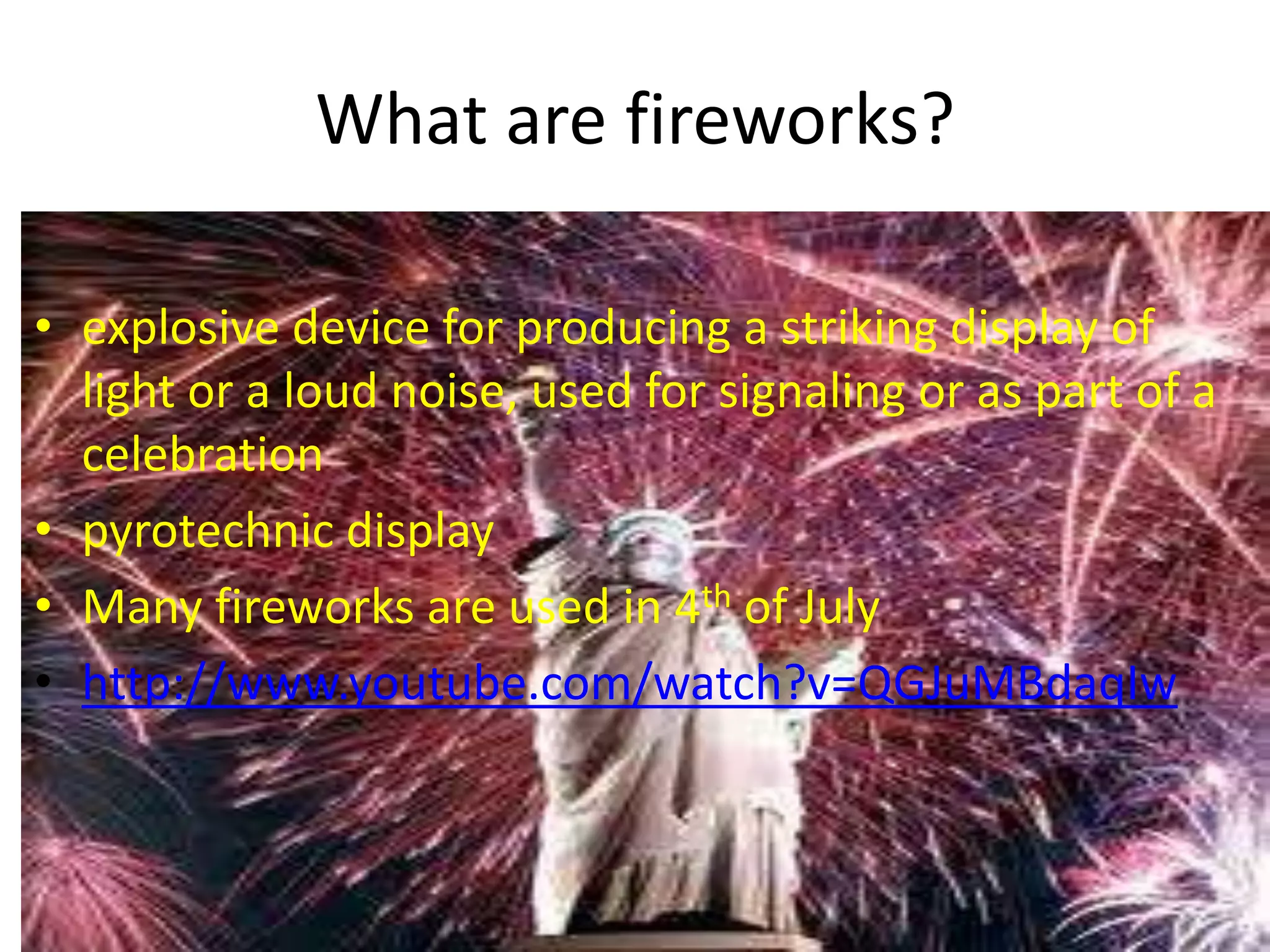 Firework presentation | PPTX