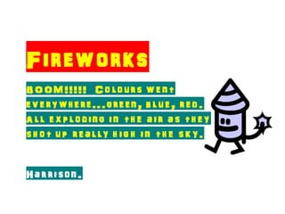 Fireworks writing | PPT