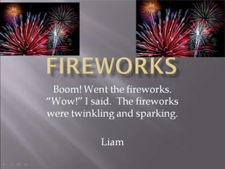 Fireworks writing | PPT