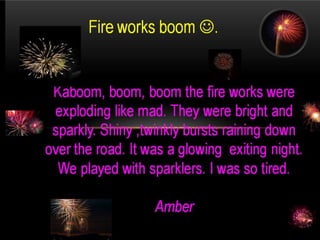 Fireworks writing | PPT
