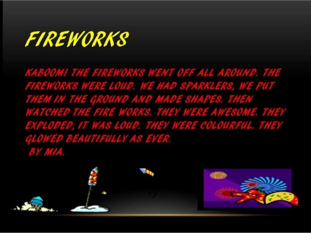 Fireworks writing