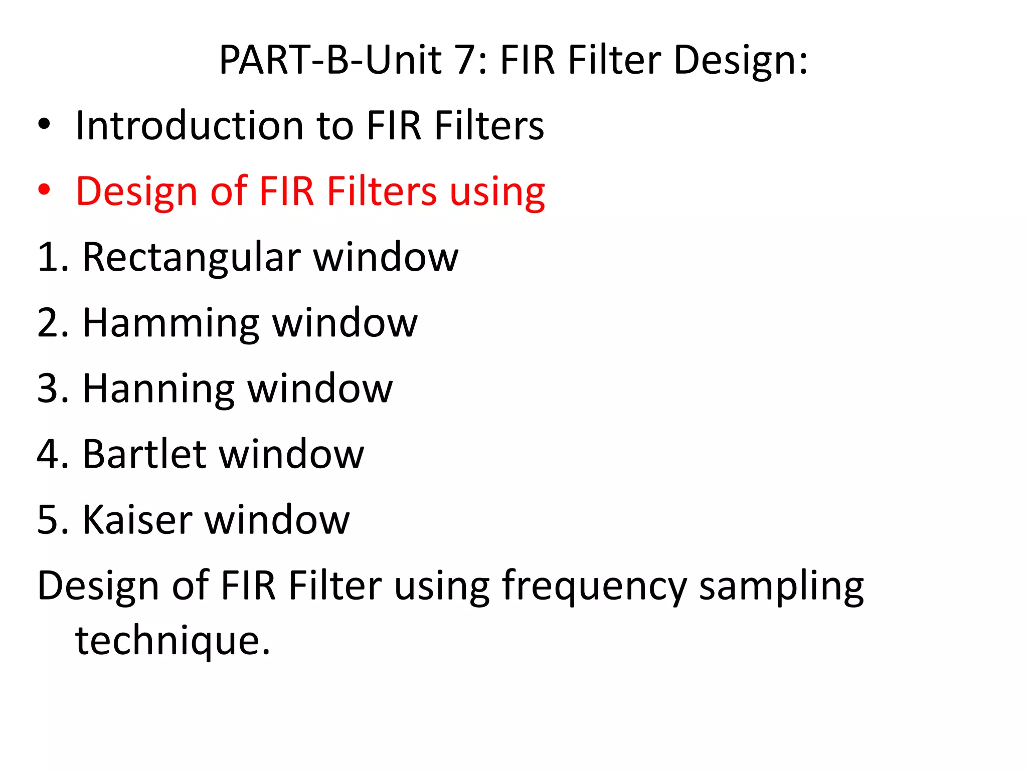 FIR Filter Design.pptx