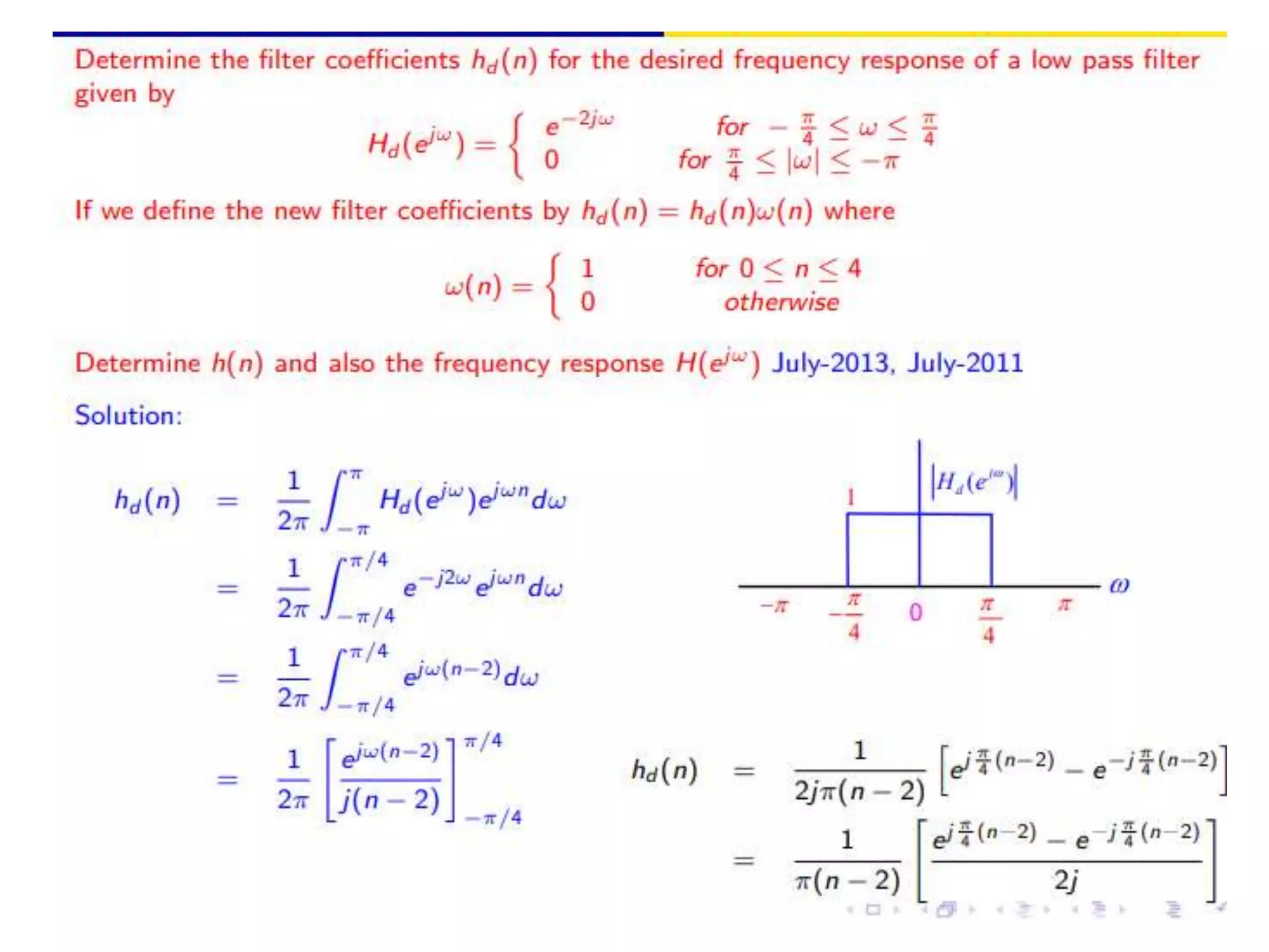 FIR Filter Design.pptx | Technology & Computing