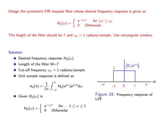 FIR Filter Design.pptx | Technology & Computing