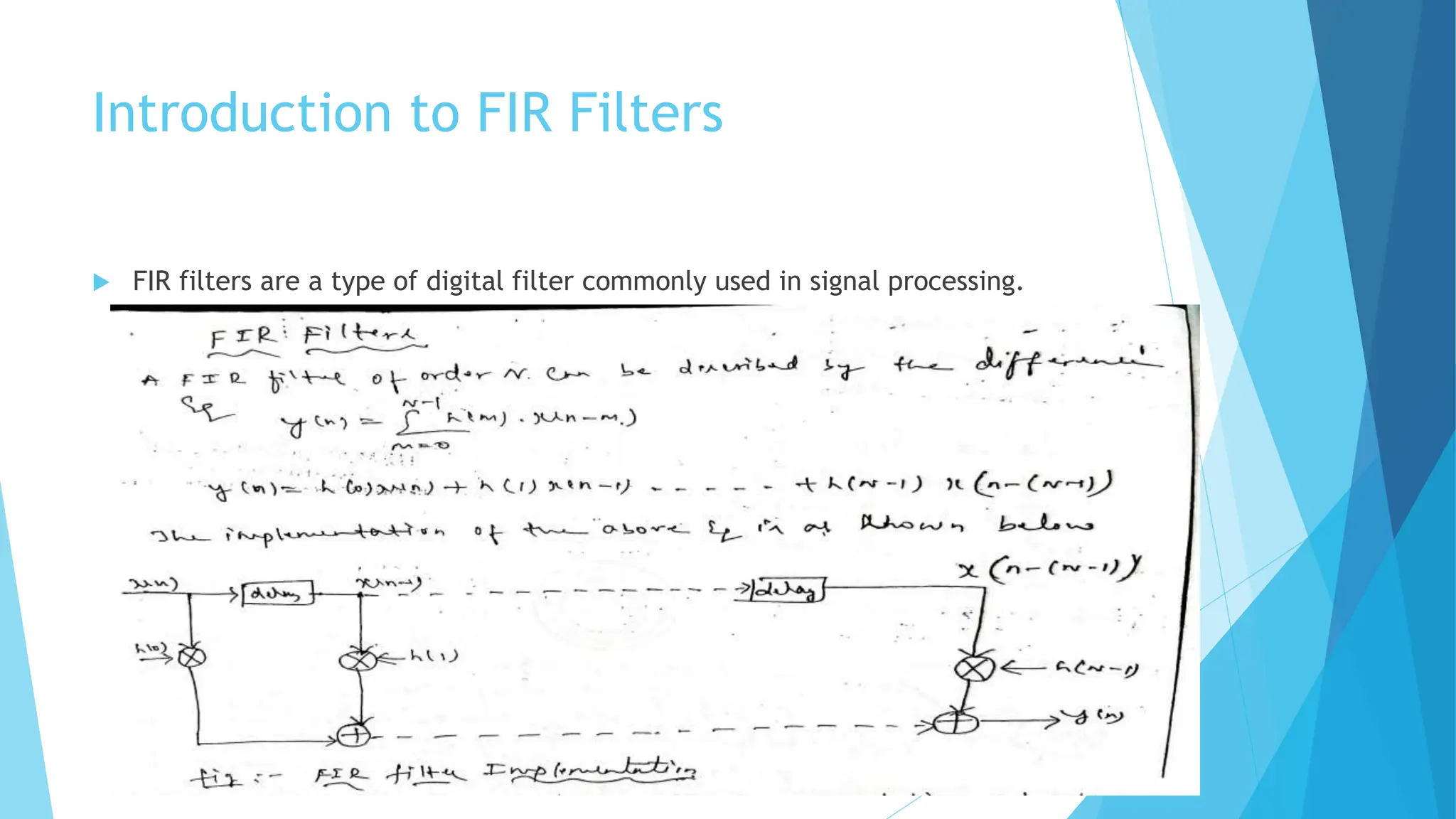 FIR Filter Implementation power point presentation | PPTX FIR Filter Implementation power point presentation | PPTX