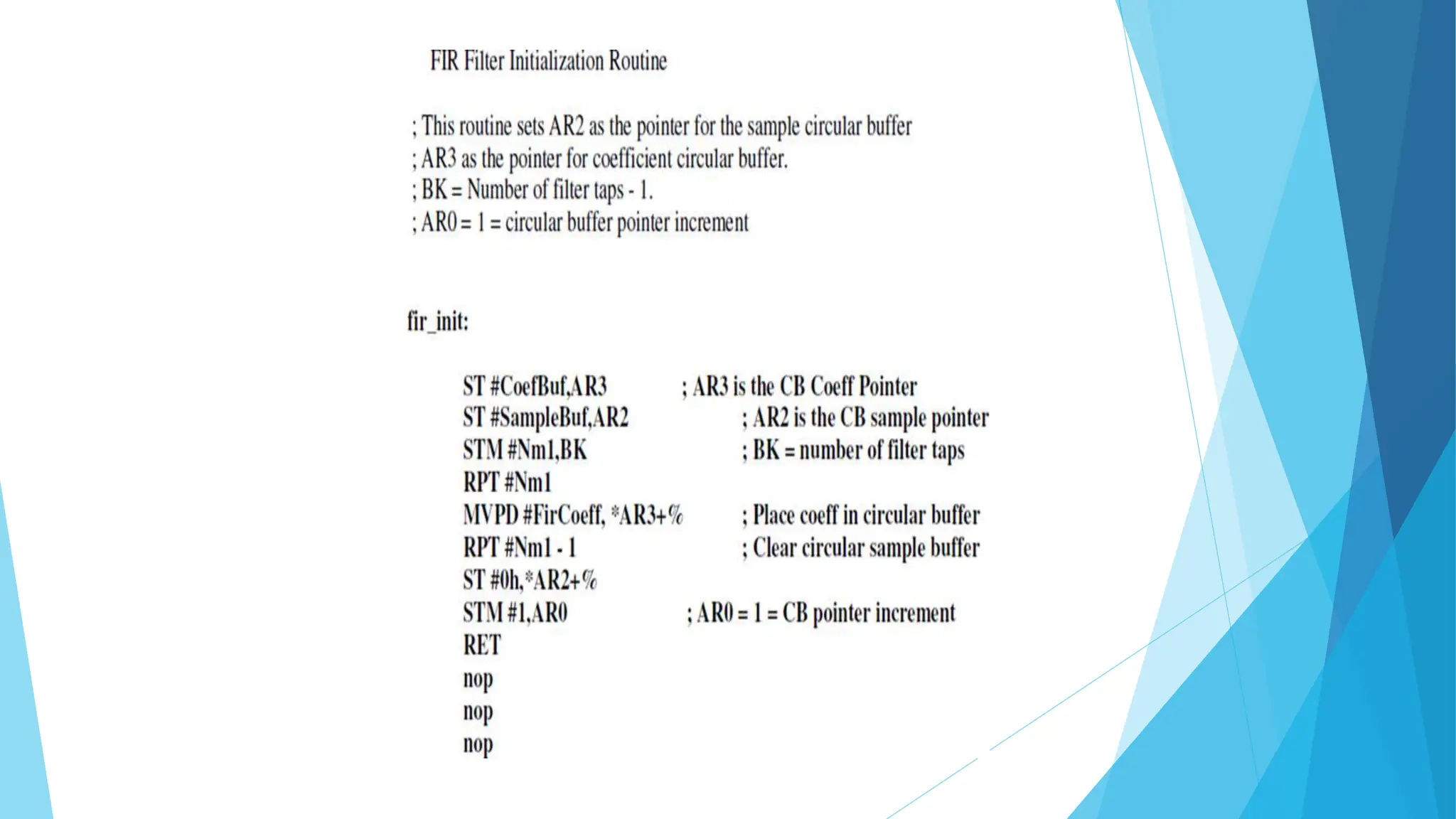 Fir Filter Implementation Power Point Presentation Pptx Chemistry