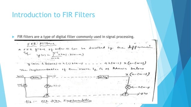 FIR Filter Implementation power point presentation | PPTX | Chemistry | Science