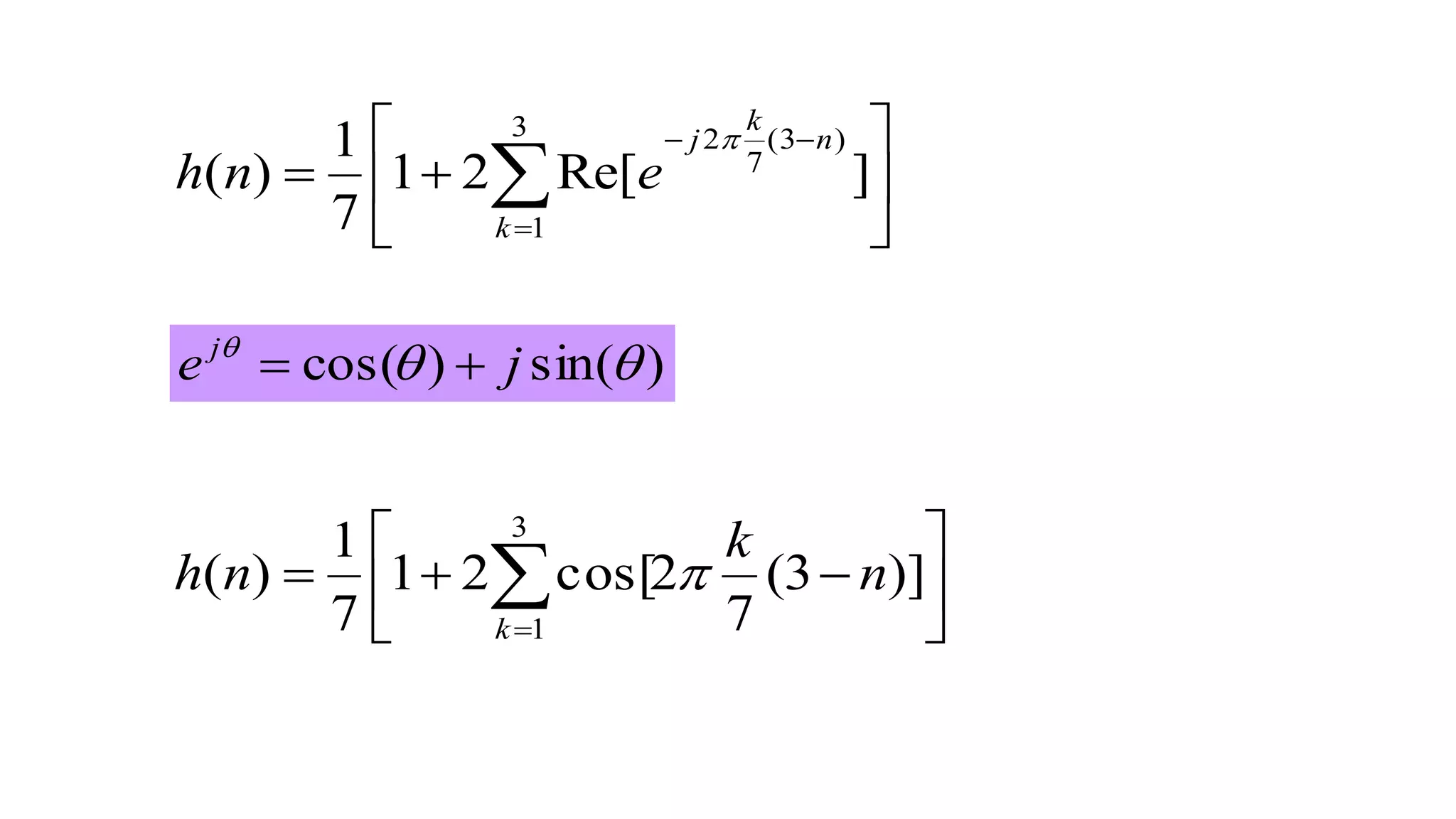 Fir filter design using Frequency sampling method | PPTX