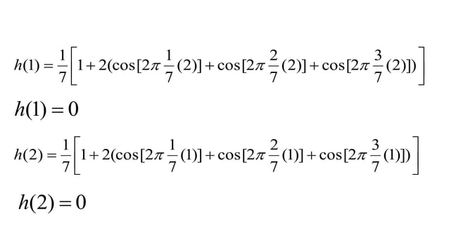 Fir filter design using Frequency sampling method | PPTX