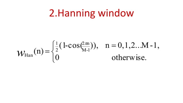 Fir filter design using windows | PPTX | Technology & Computing