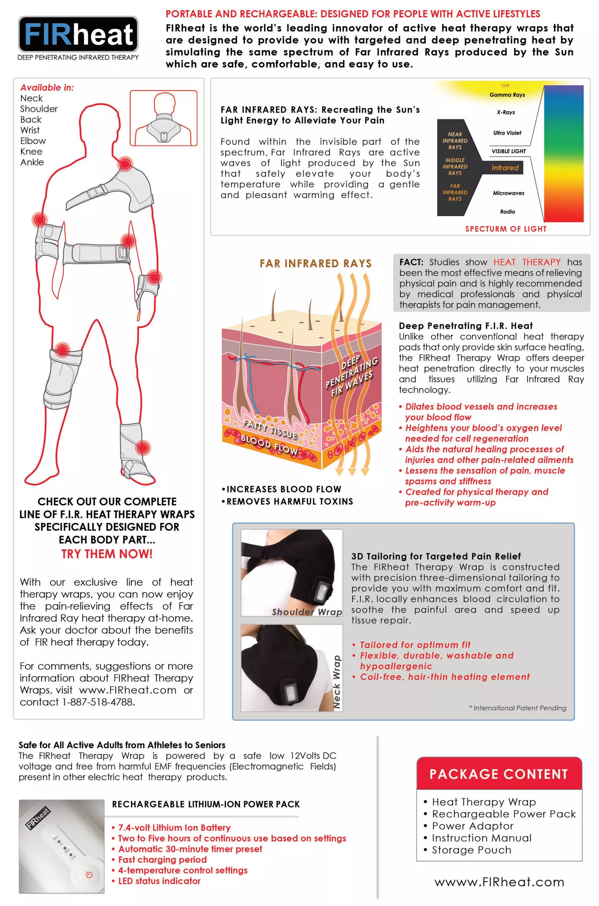 FIRHeat Rechargeable - Far Infrared Ray Heat Therapy Products | PDF ...