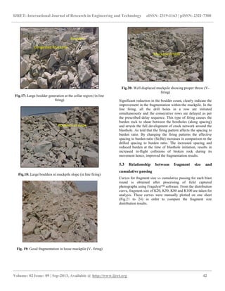 Firing patterns and its effect on muckpile shape parameters and ...