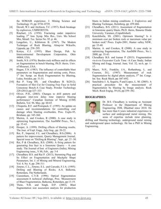 Firing patterns and its effect on muckpile shape parameters and ...